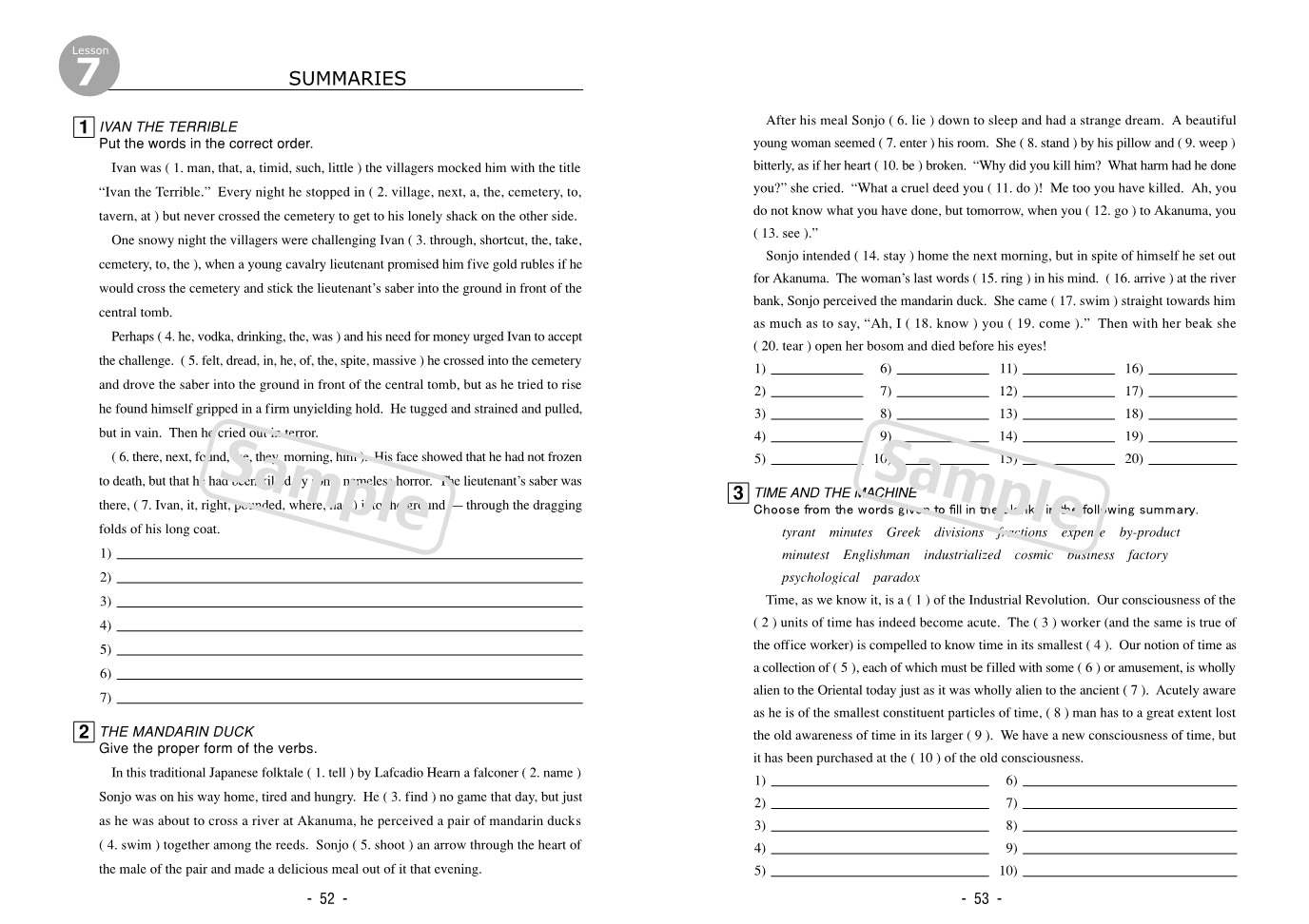 REVISED BOOK 5 WORKBOOK REVISED BOOK 5 WORKBOOK